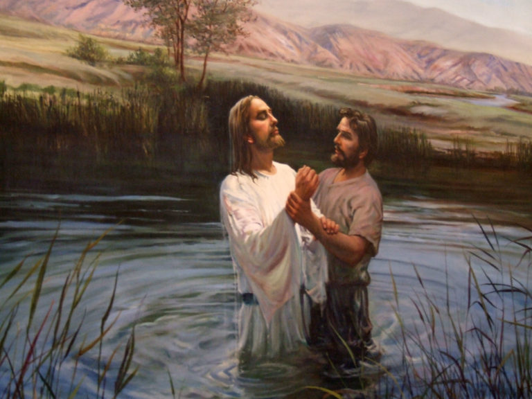 john the baptist, jesus, jordan